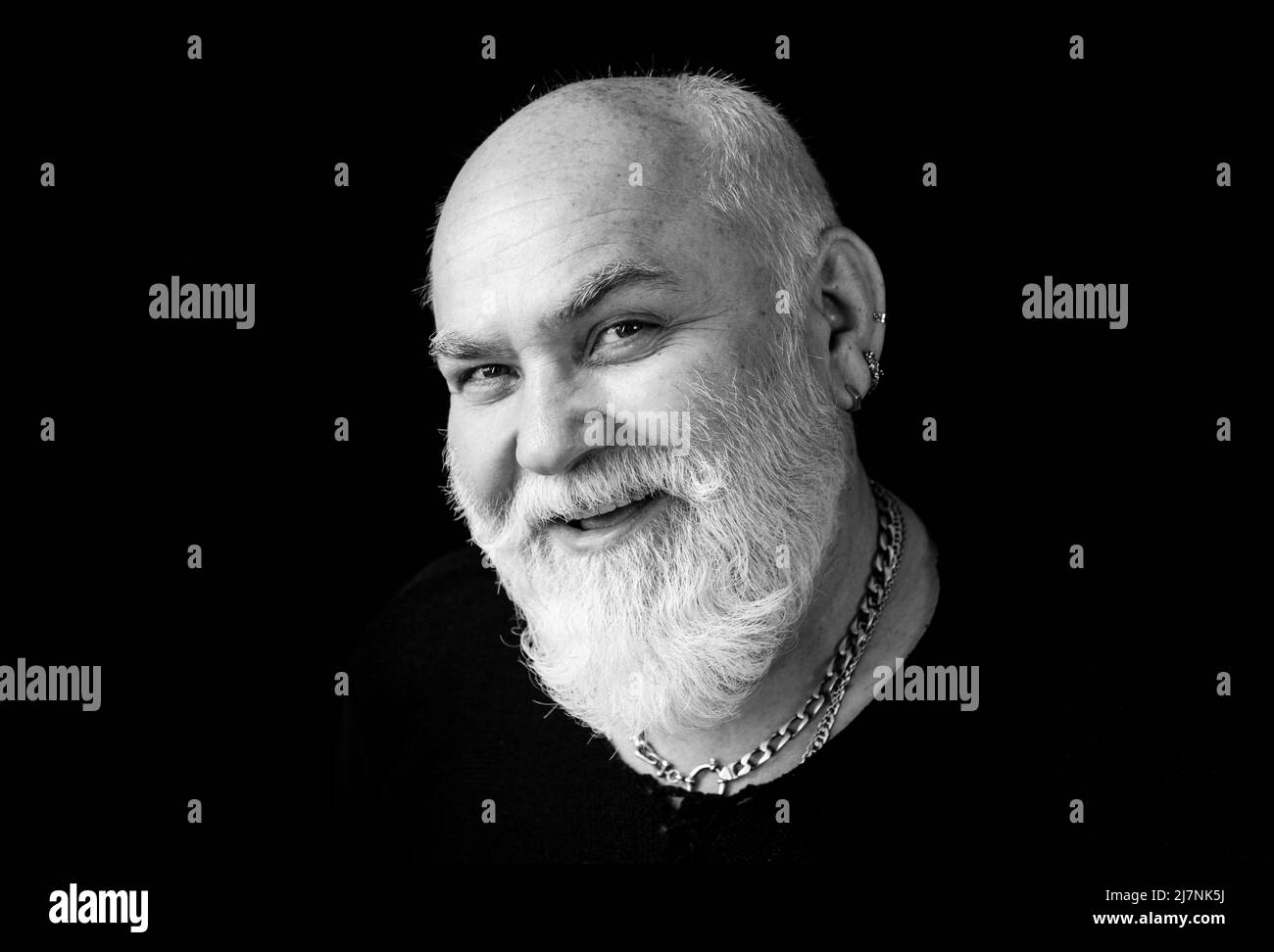 Senior Man. Happy retirement. Close up portrait of senior smiling ...