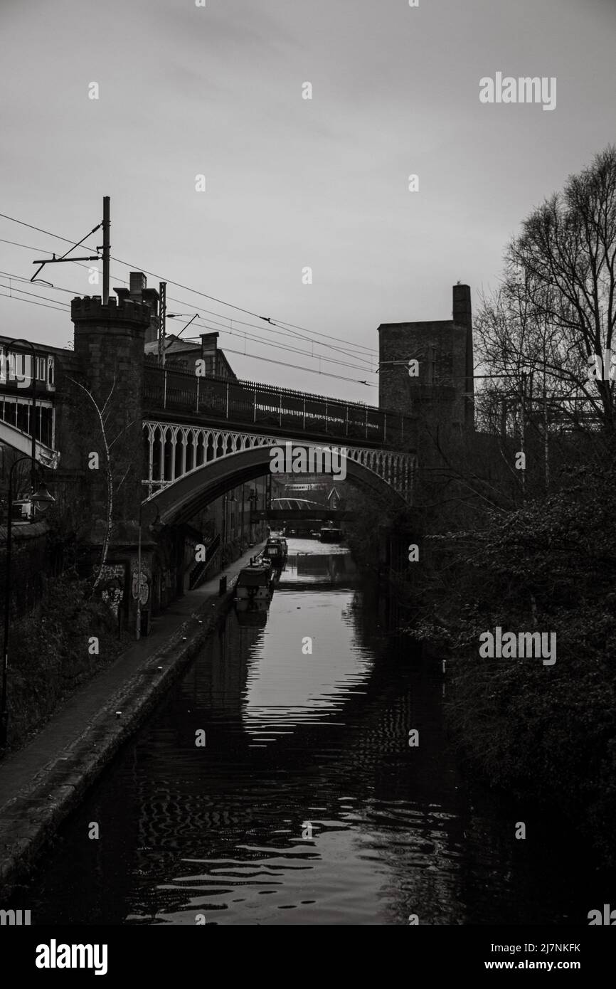 Viaduct over the Bridgewater Canal, Deansgate, Manchester, Greater ...