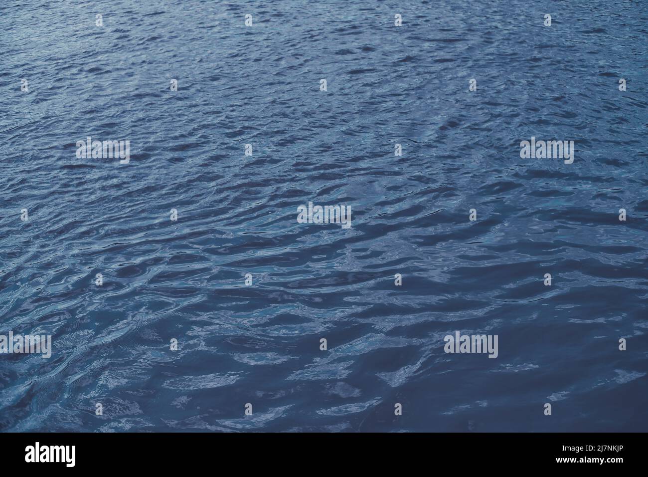 Calm ripple on water surface. River, lake, pond, sea pure blue water ...