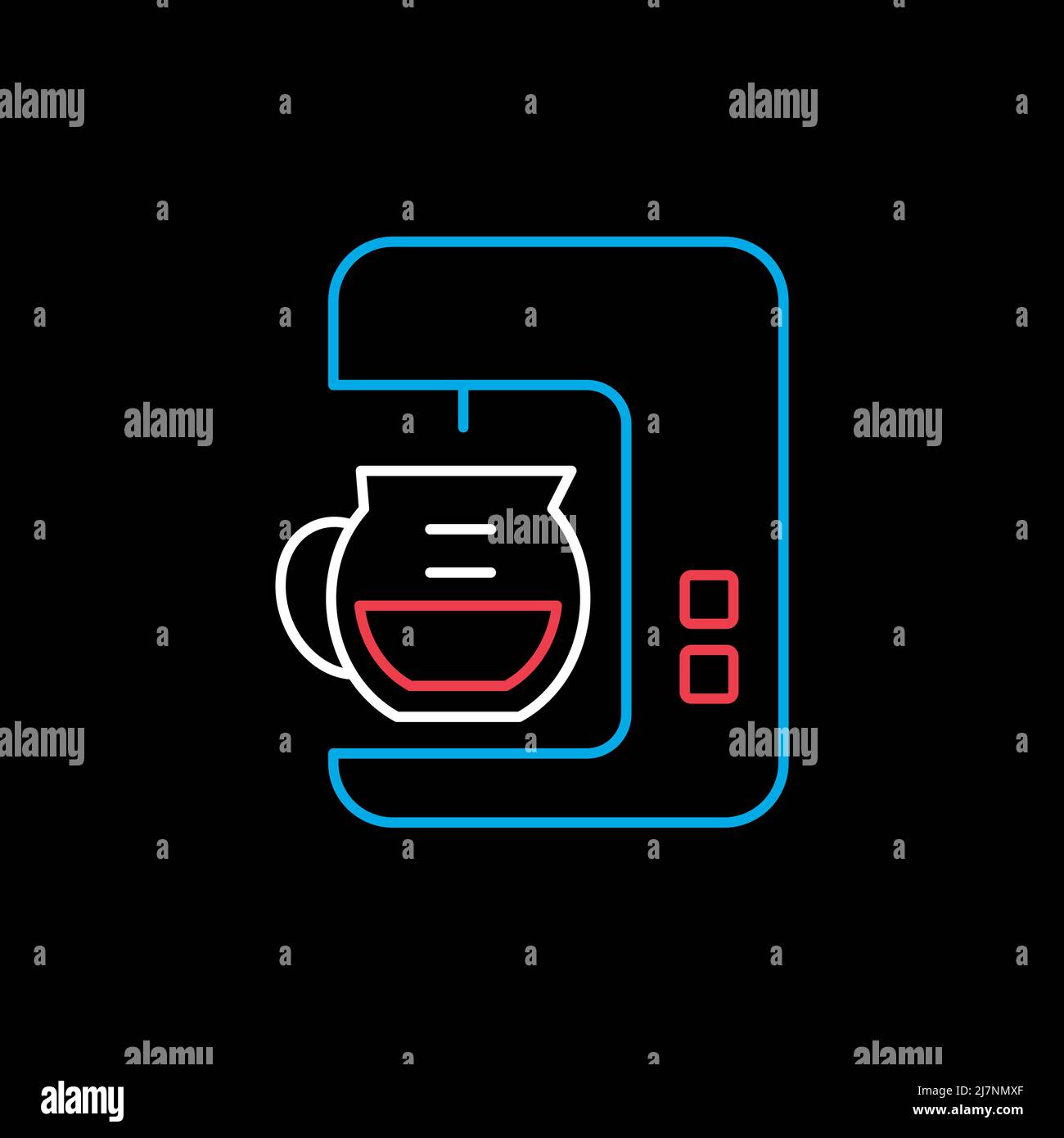 Coffee maker machine isolated icon. Workspace sign. Graph symbol for ...