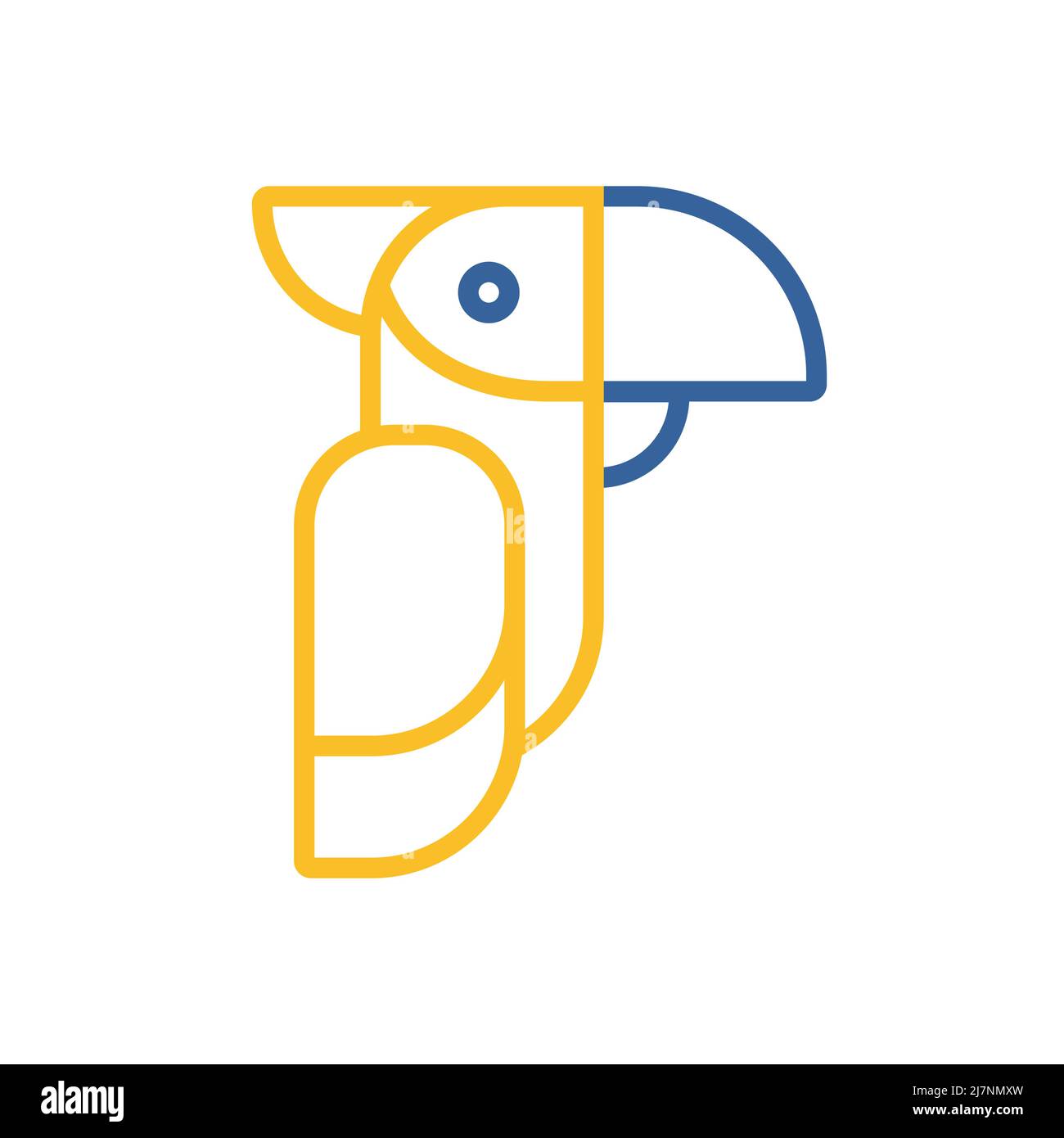 Parrot vector icon tropical birds. Pet animal sign. Graph symbol for ...