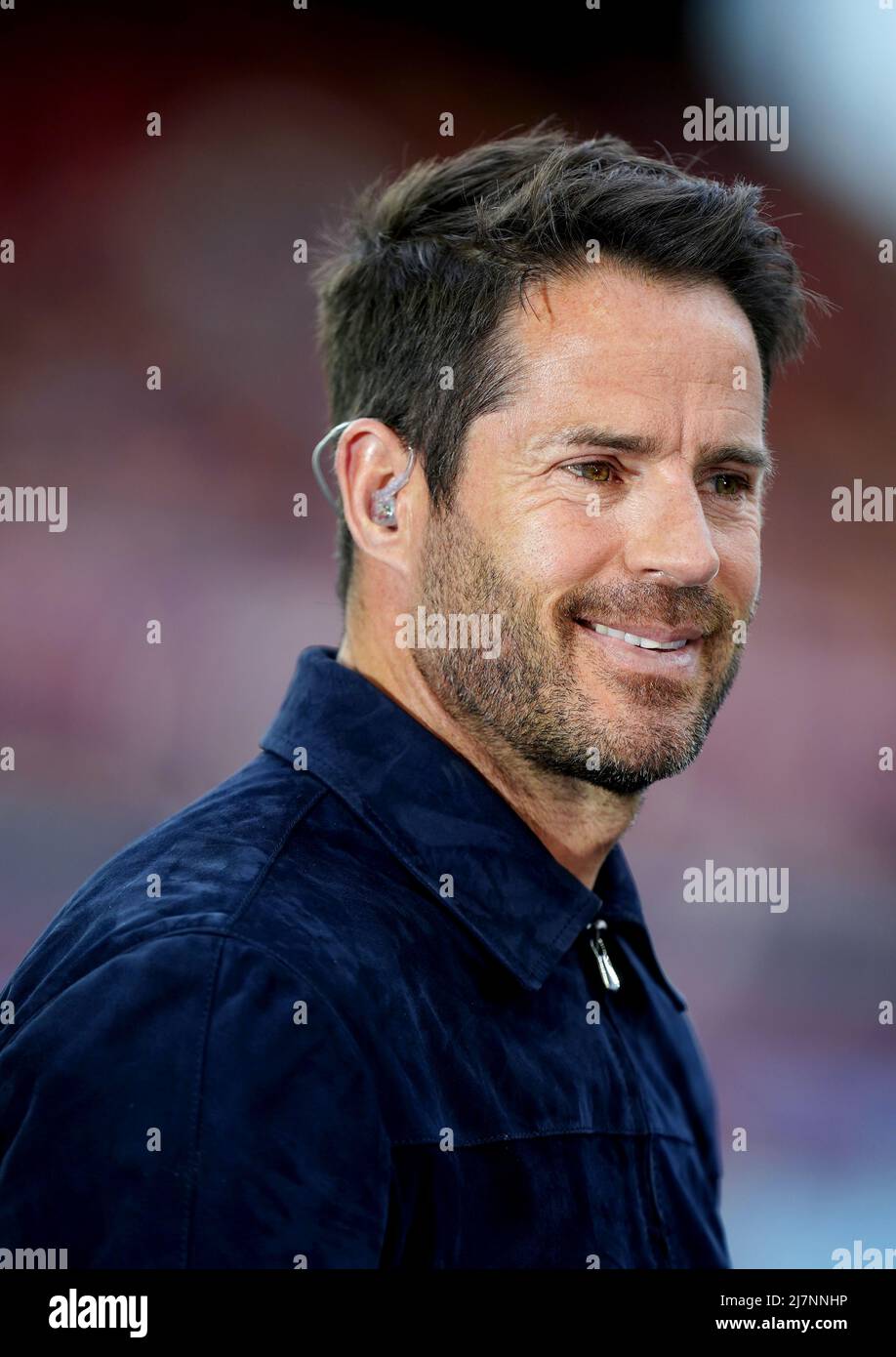 Sky Sports pundit Jamie Redknapp ahead of the Premier League match at ...