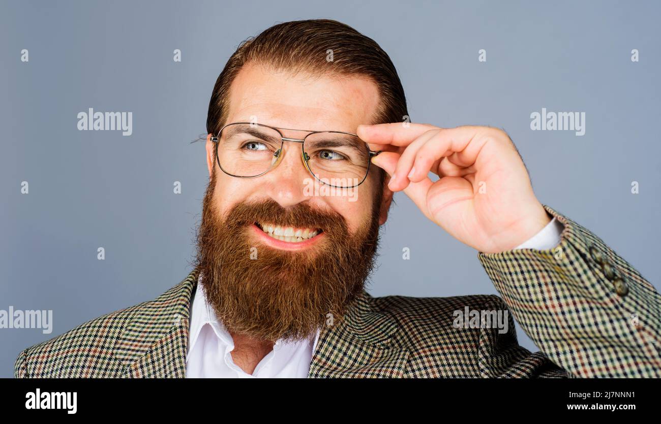 Confident smiling male model hi-res stock photography and images - Alamy