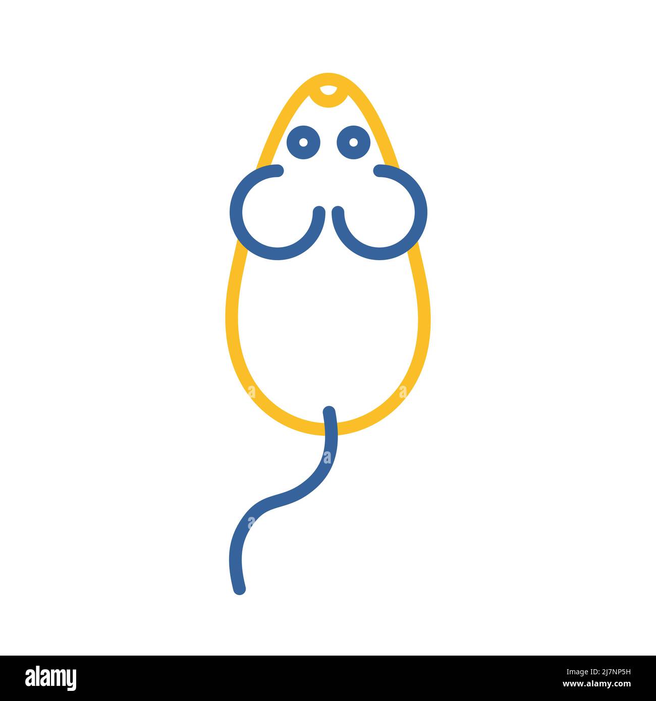 Mouse vector isolated icon. Pet animal sign. Graph symbol for pet and ...