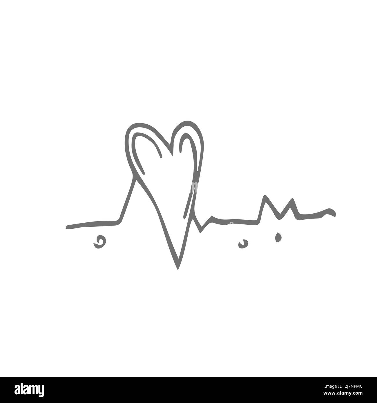 hearth pulse line medical vector illustration Stock Vector Image & Art ...