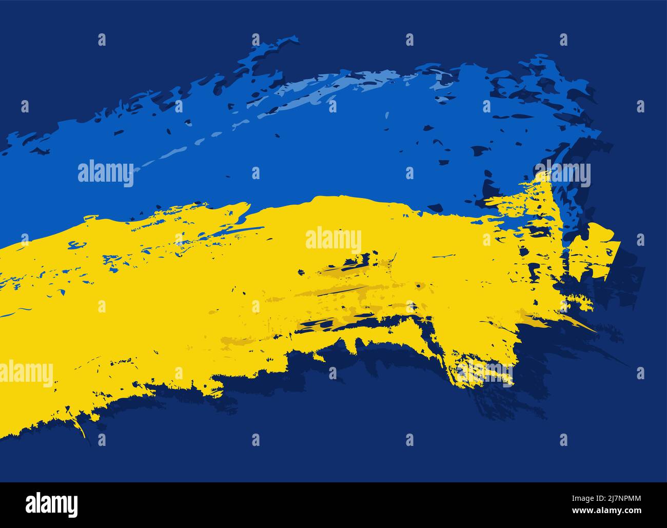 Ukrainian painted flag design vector illustration Stock Vector Image ...
