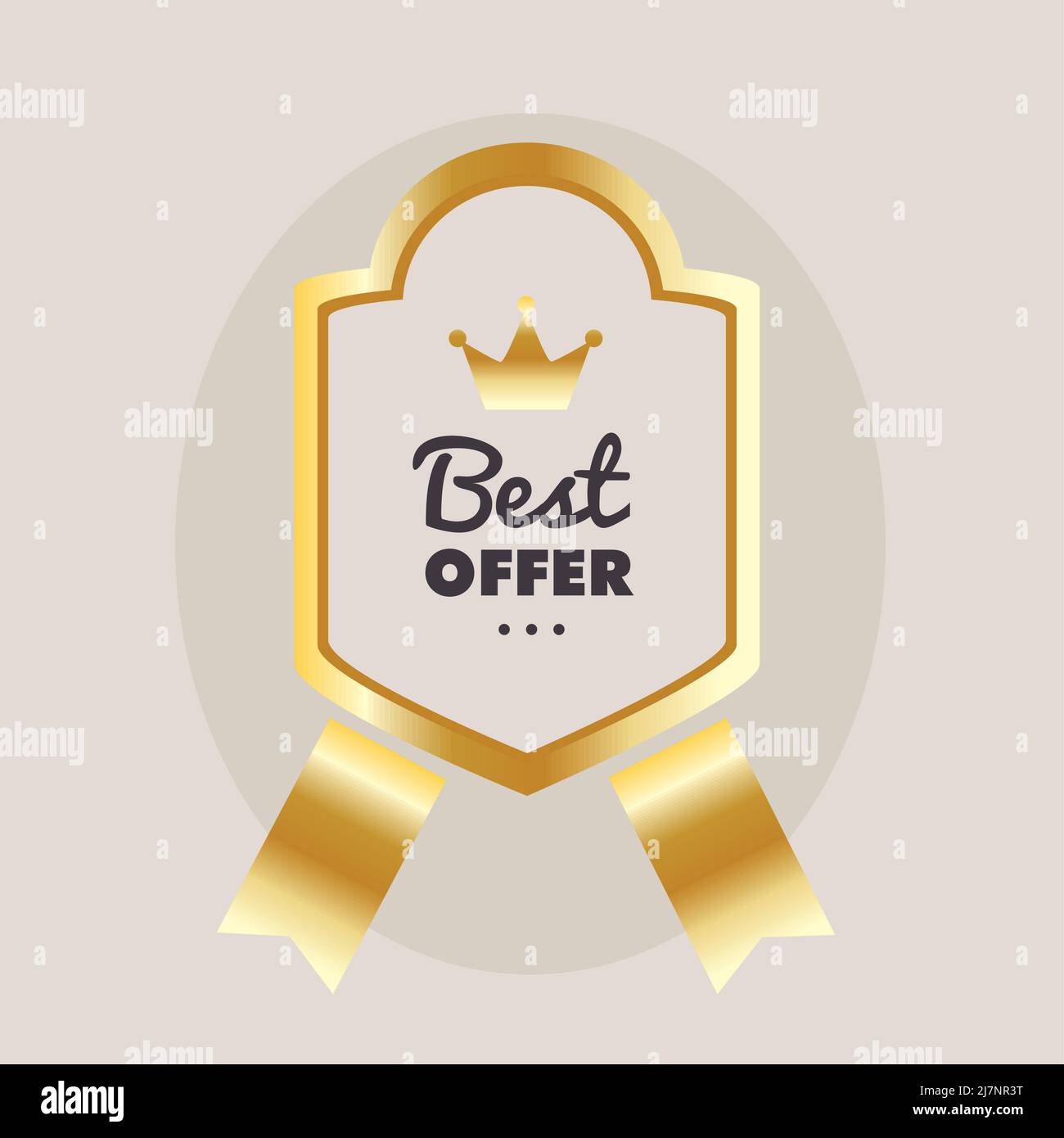 best offer golden medal emblem Stock Vector Image & Art - Alamy