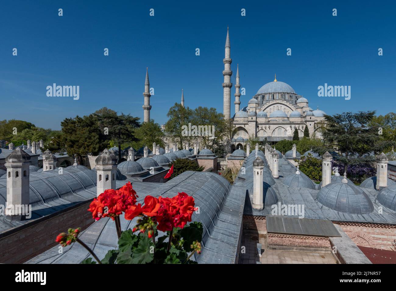 The Suleymaniye Mosque Complex in Fatih district of Istanbul, Turkey ...