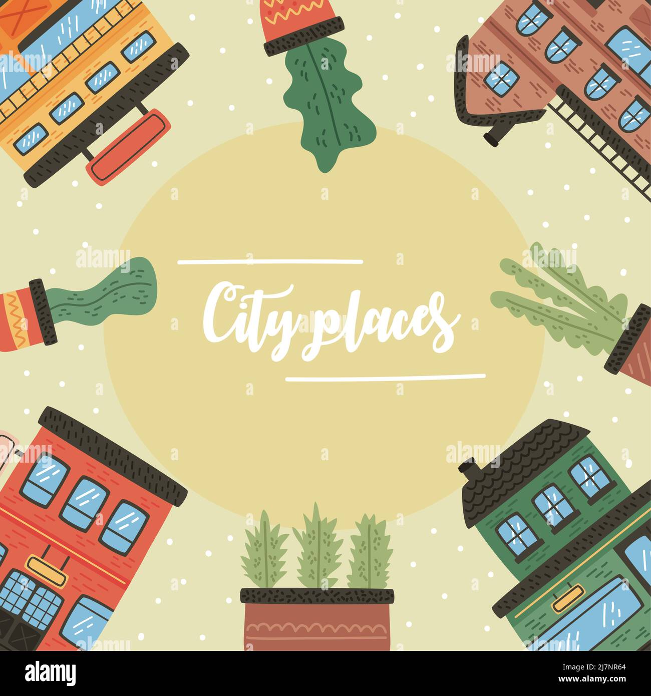 city places lettering frame poster Stock Vector Image & Art - Alamy