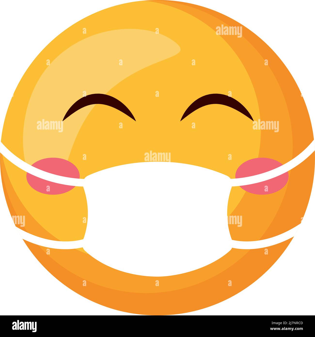 emoji face with face mask icon Stock Vector Image & Art - Alamy