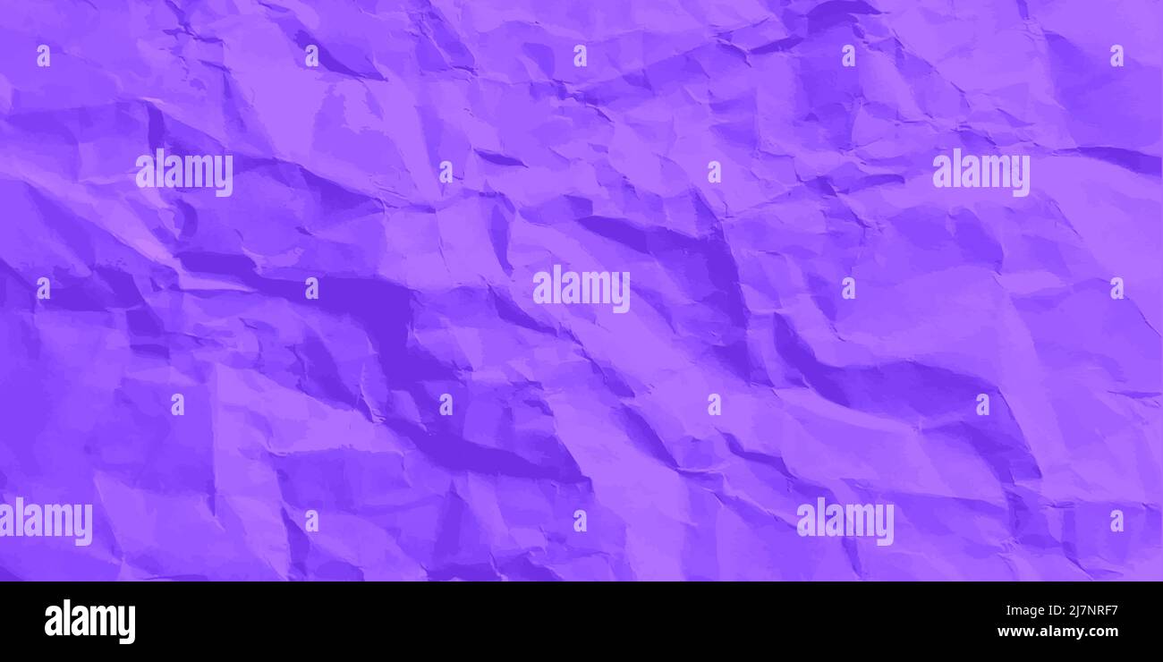 Colorful violet crumpled paper texture. Rough grunge old blank. Colored ...