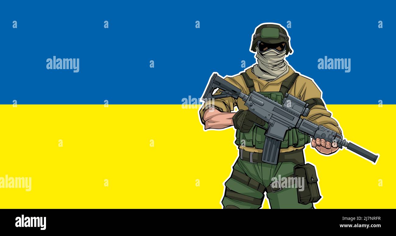 Ukrainian soldier Stock Vector Images - Alamy