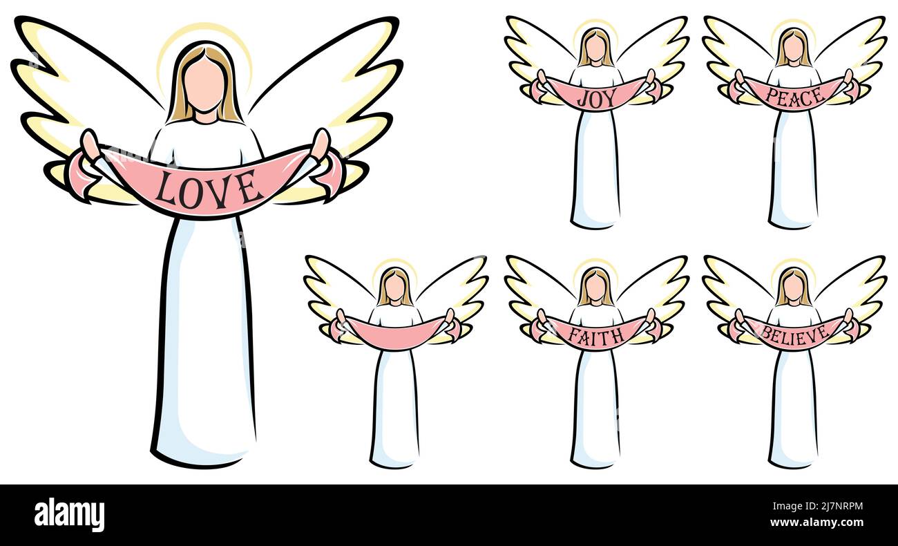 Angel collection Cut Out Stock Images & Pictures - Alamy