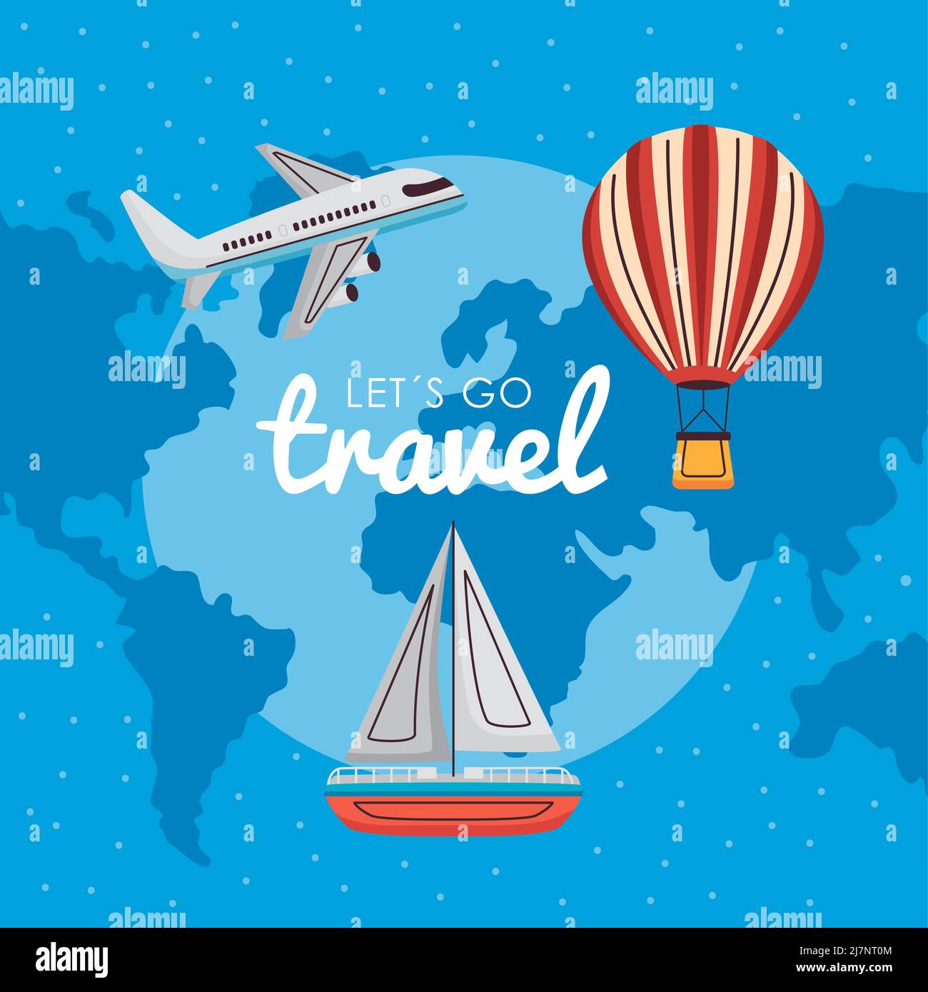 lets go travel lettering poster Stock Vector Image & Art - Alamy