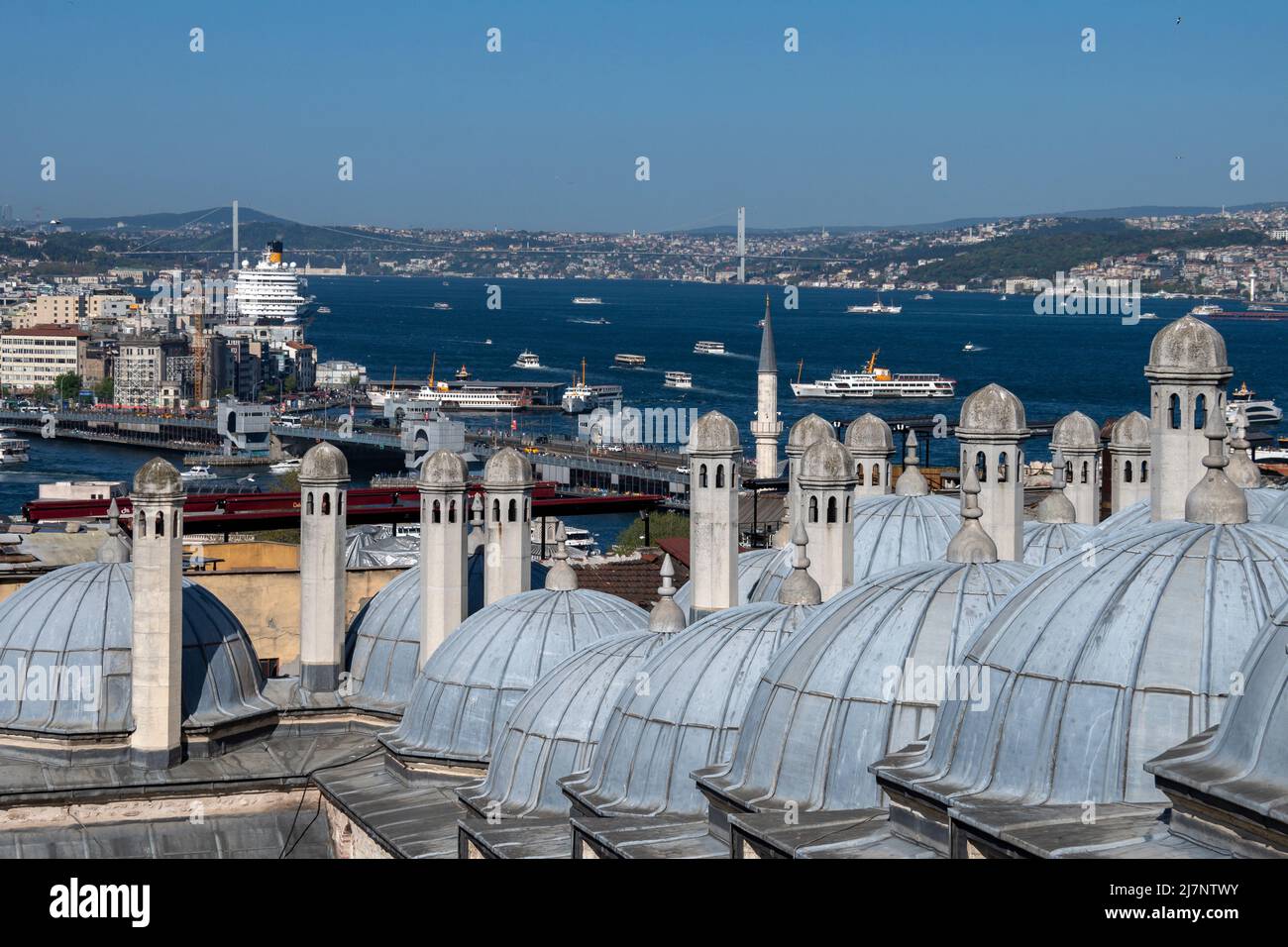 Famous View of Istanbul from the Suleymaniye Mosque Complex, Istanbul ...
