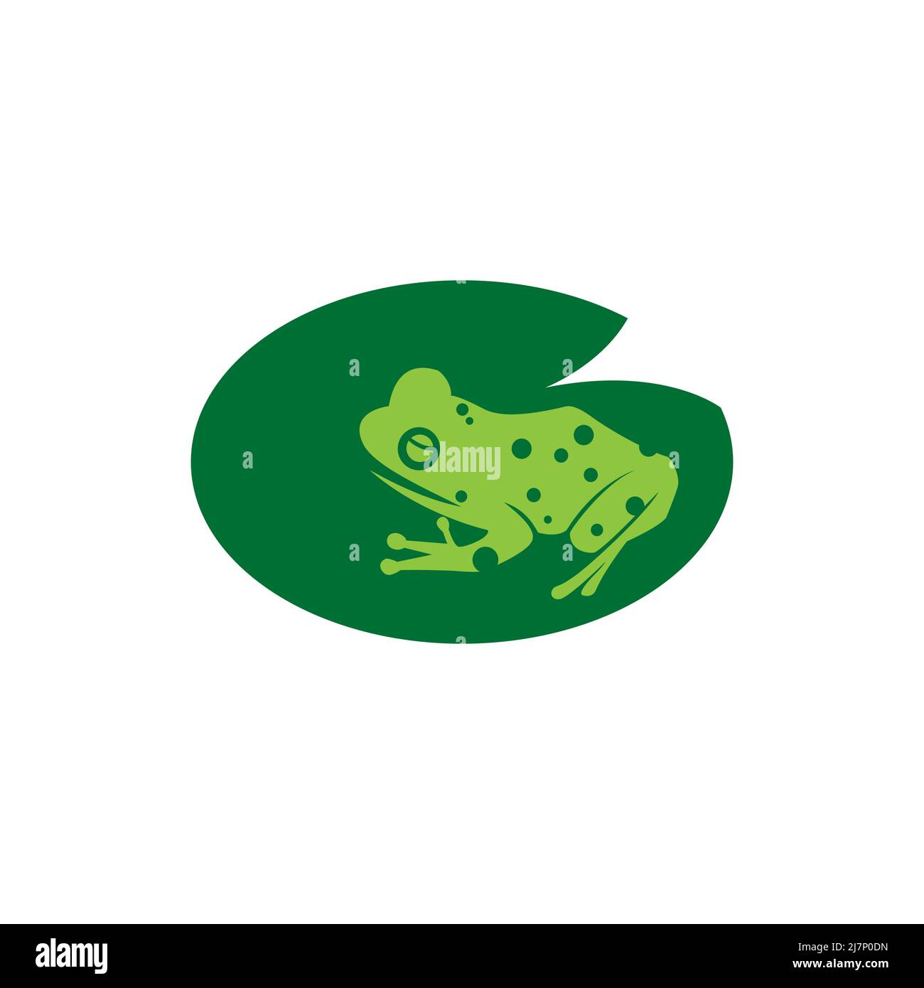 Frog Logo Template vector Stock Photo - Alamy