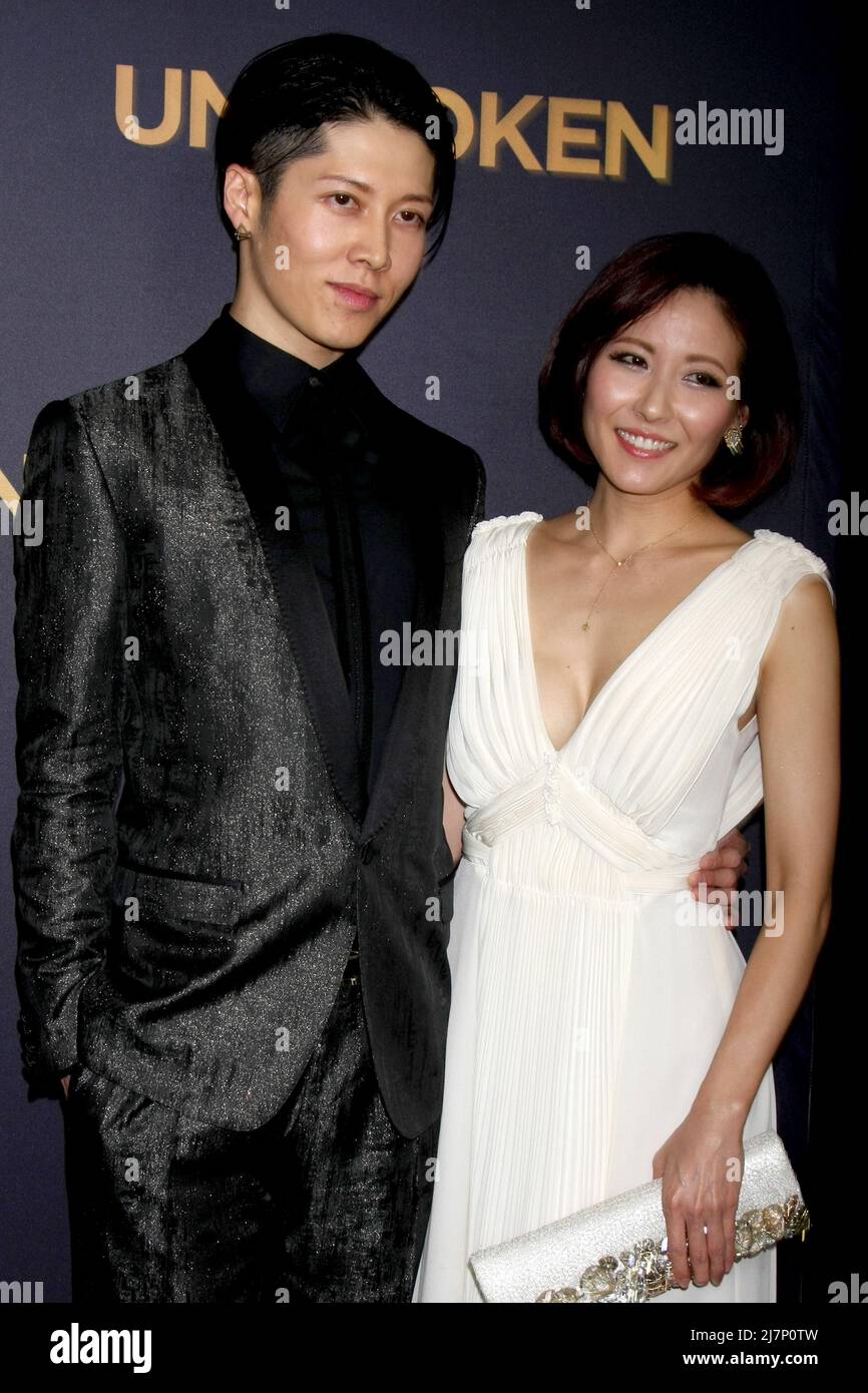 LOS ANGELES - DEC 15: Takamasa Ishihara, Miyavi, Melody Ishihara at the ...