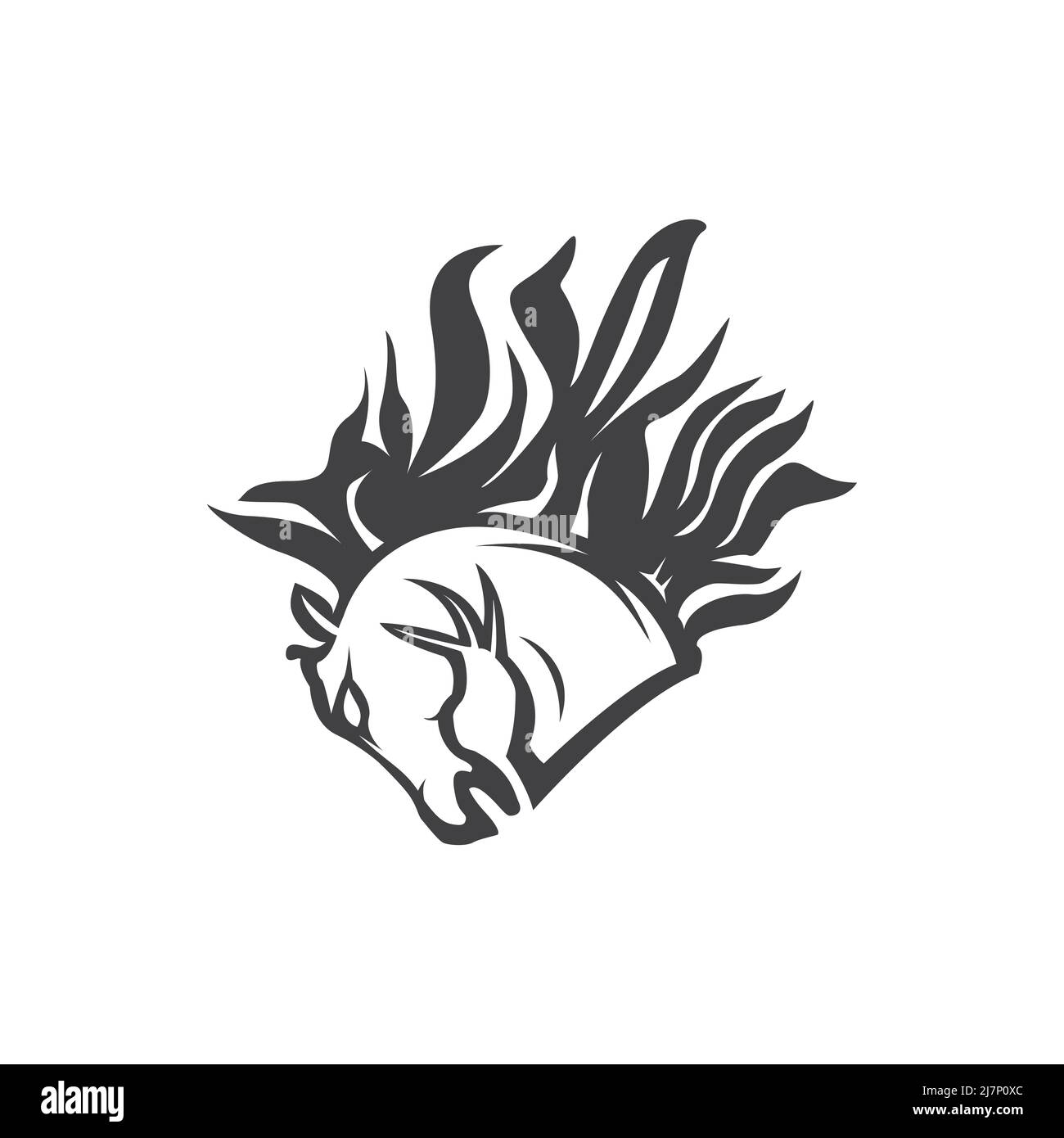 Derby, horse logo vector Stock Photo - Alamy