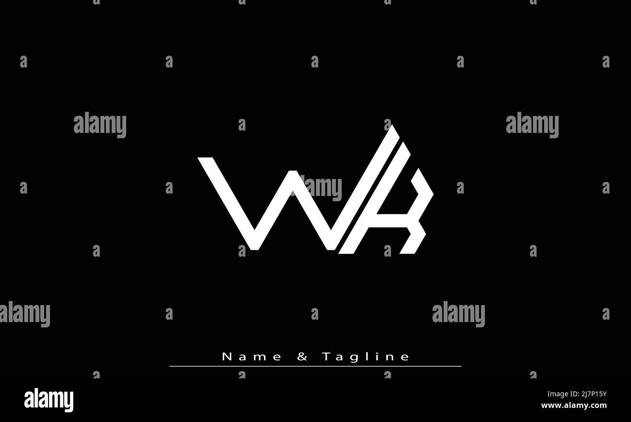 Wk initials logo Black and White Stock Photos & Images - Alamy
