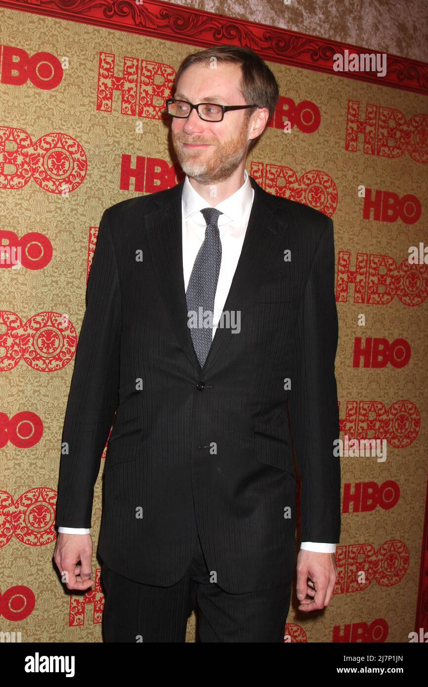 LOS ANGELES - JAN 12: Stephen Merchant at the HBO 2014 Golden Globe ...