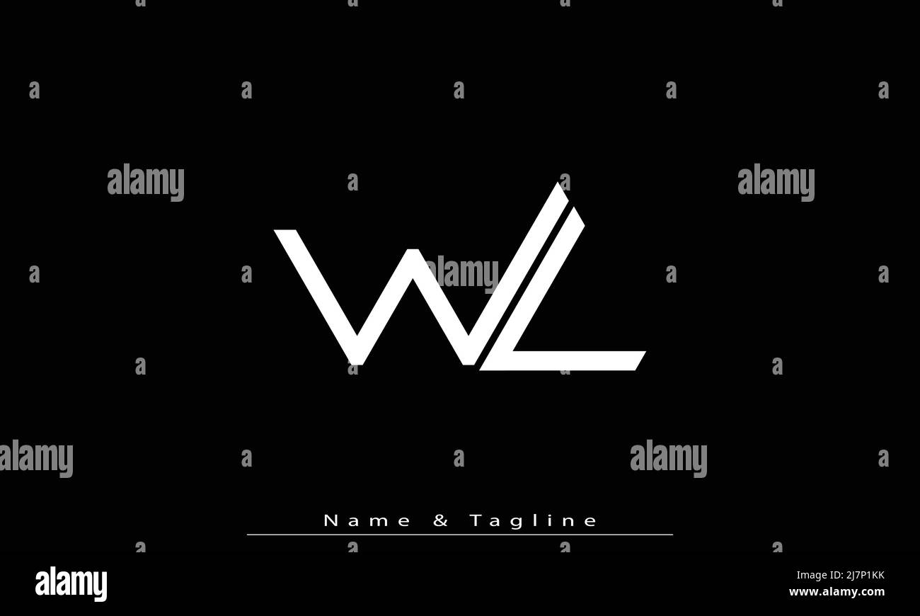 Alphabet letters Initials Monogram logo WL , LW Stock Vector Image ...