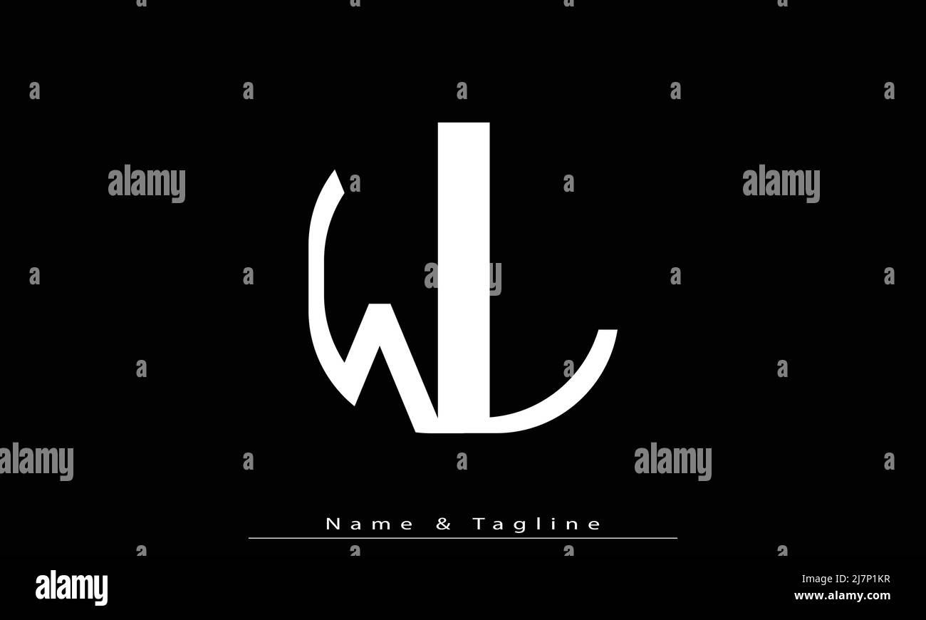 Alphabet letters Initials Monogram logo WL , LW Stock Vector Image ...