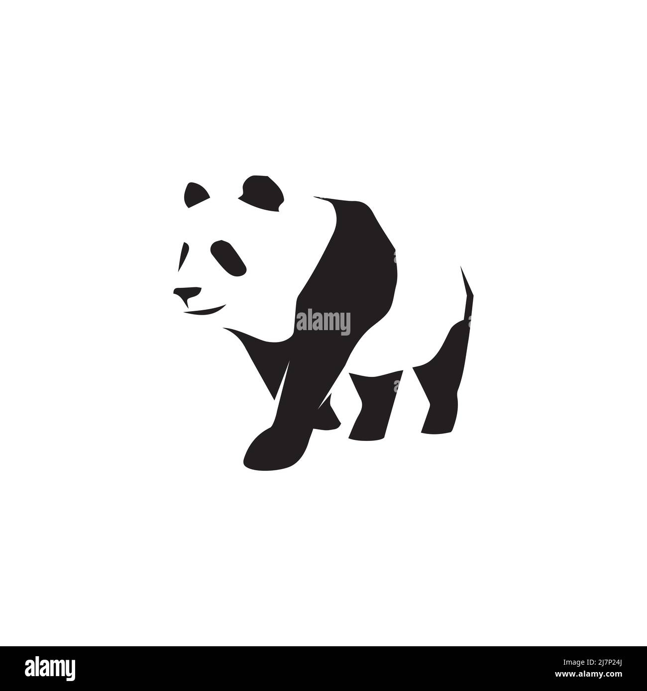 Panda logo vector hi-res stock photography and images - Alamy