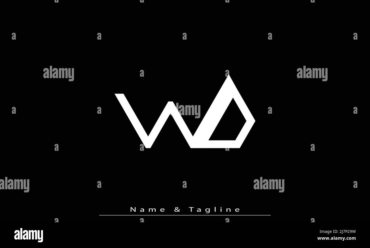 Alphabet letters Initials Monogram logo WO , OW Stock Vector Image ...