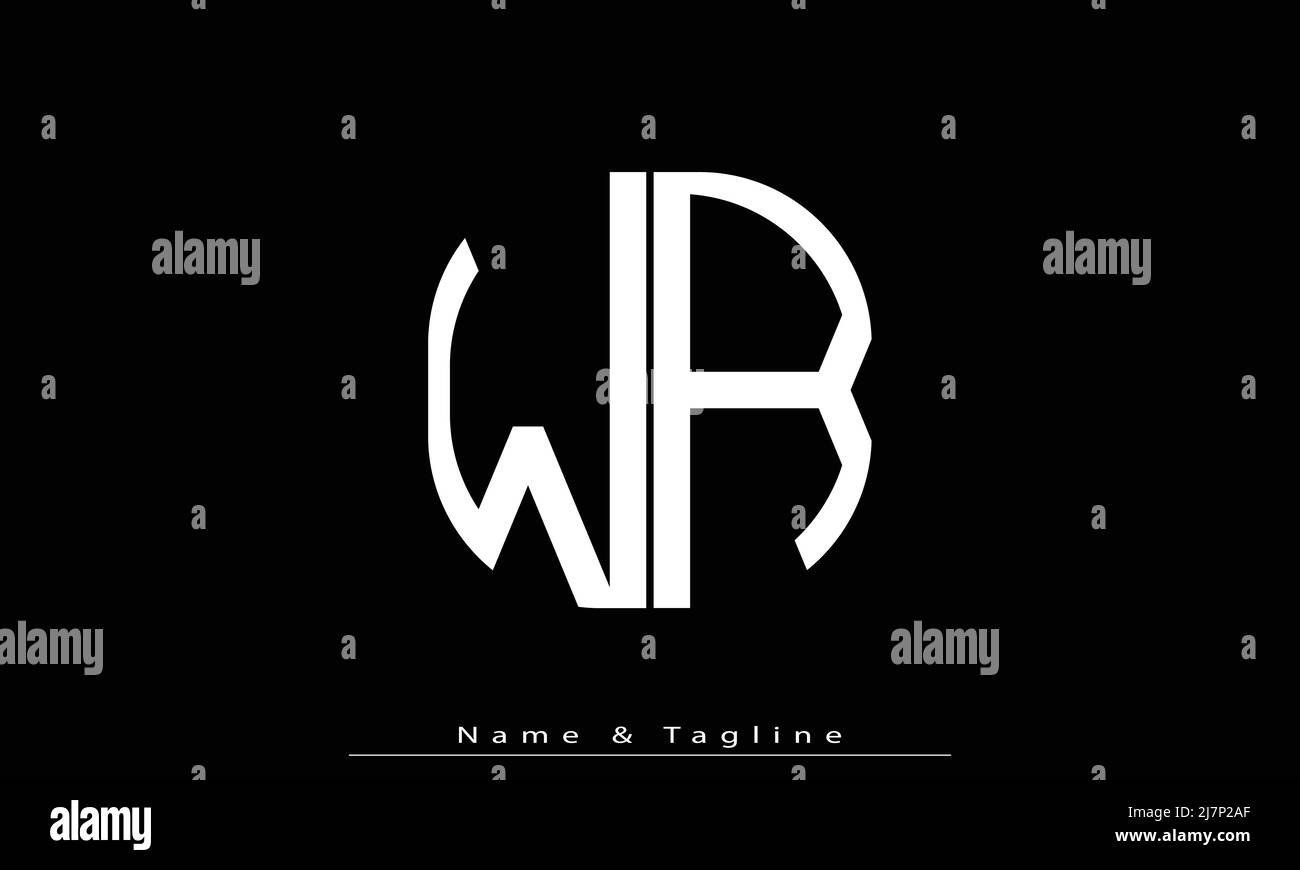Alphabet letters Initials Monogram logo WR , RW Stock Vector Image ...