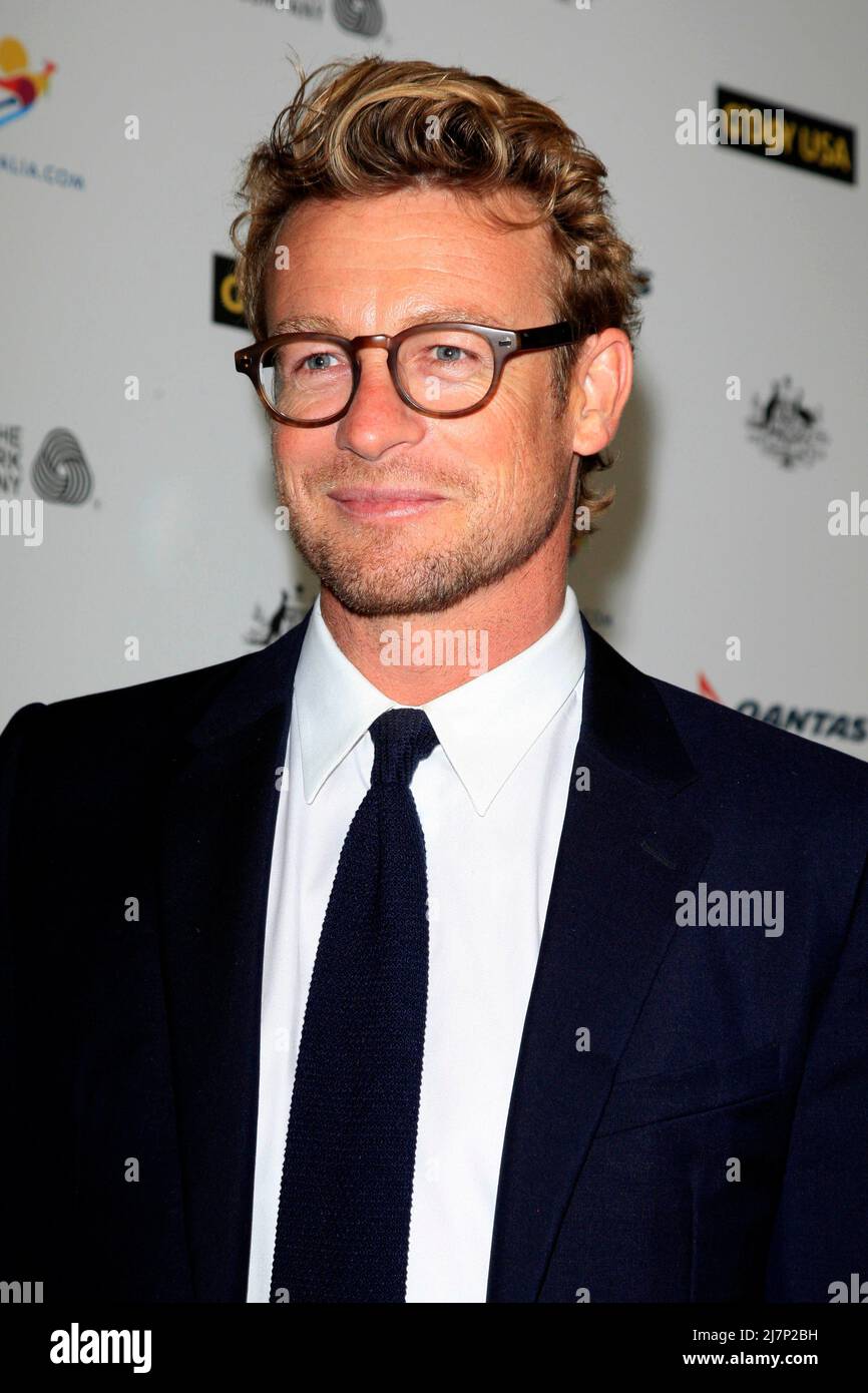 LOS ANGELES - JAN 11: Simon Baker at the 2014 G'Day USA Los Angeles Black Tie Gala at JW ...