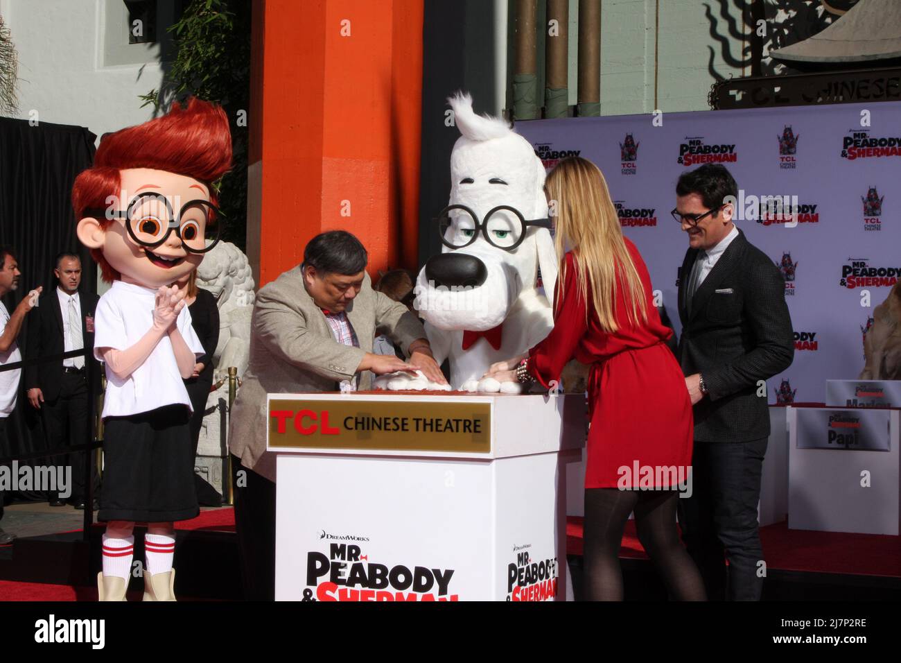 LOS ANGELES - FEB 14: Sherman, Mr Peabody, Ty Burrell at the Mr ...