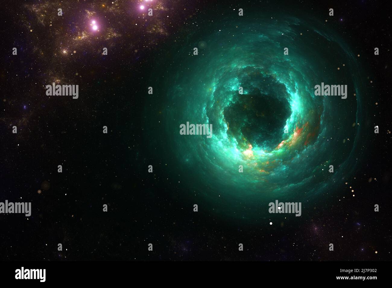 Space background with realistic nebula and shining stars. Colorful ...