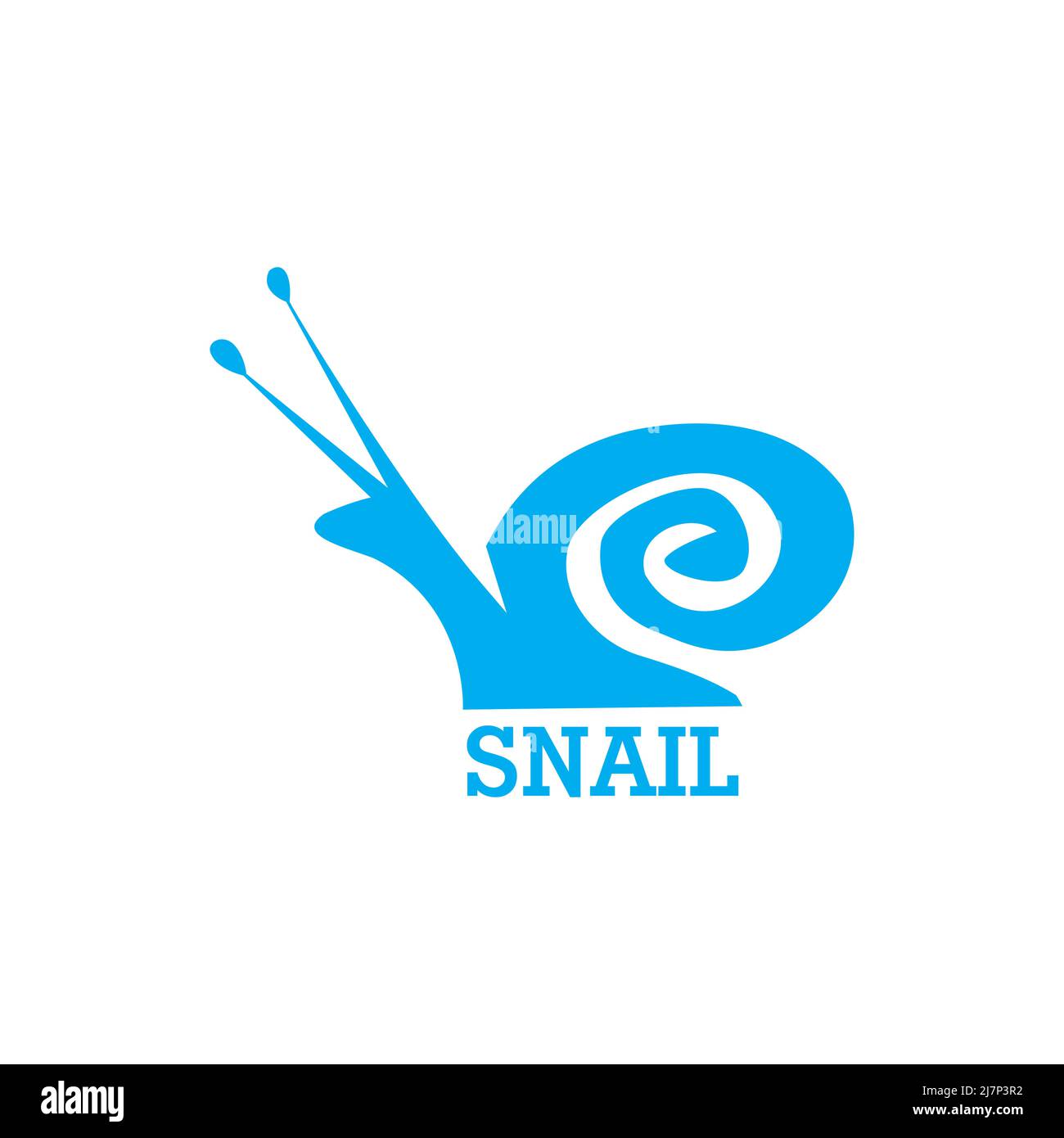 snail logo vector template Stock Photo - Alamy