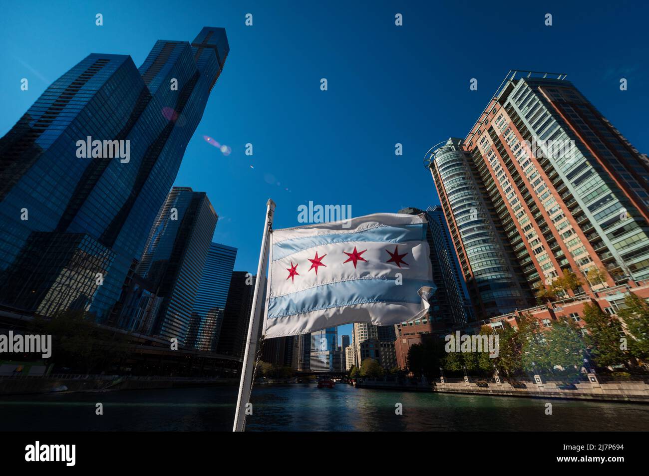 America architecture blue buildings chicago hi-res stock photography ...