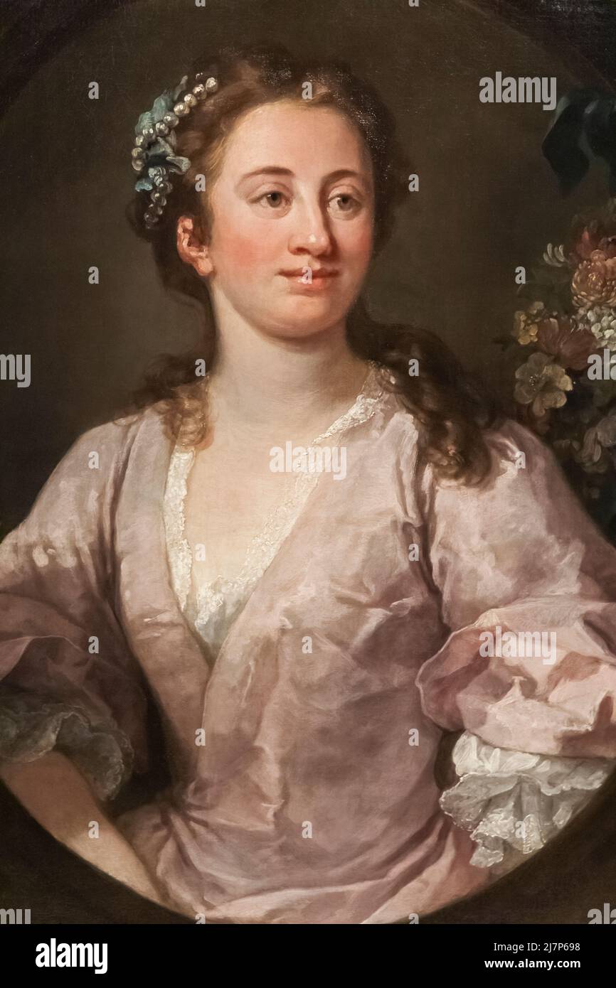 Portrait of Elizabeth Hoadly by William Hogarth dated 1740 Stock Photo ...