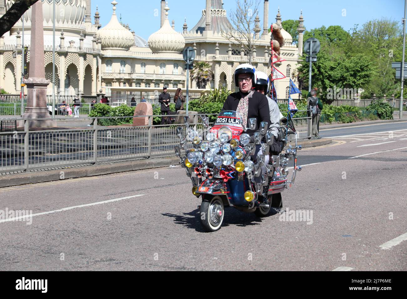 MOD SCOOTER IN BRIGHTON Stock Photo - Alamy