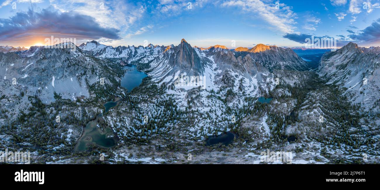 Sawtooth Mountains Panoramic