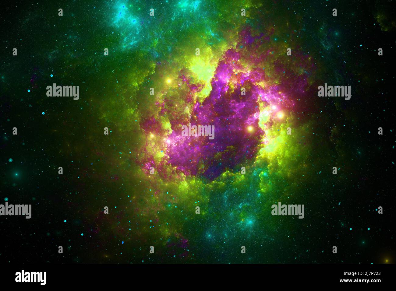 Space background with realistic nebula and shining stars. Colorful ...