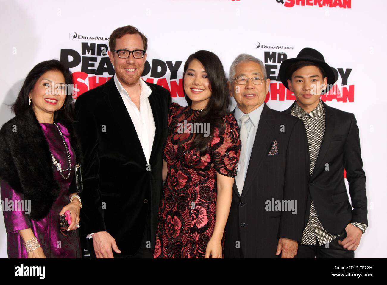 LOS ANGELES - MAR 5: Rob Minkoff, Crystal Kung, family, Jeffrey Kung at ...