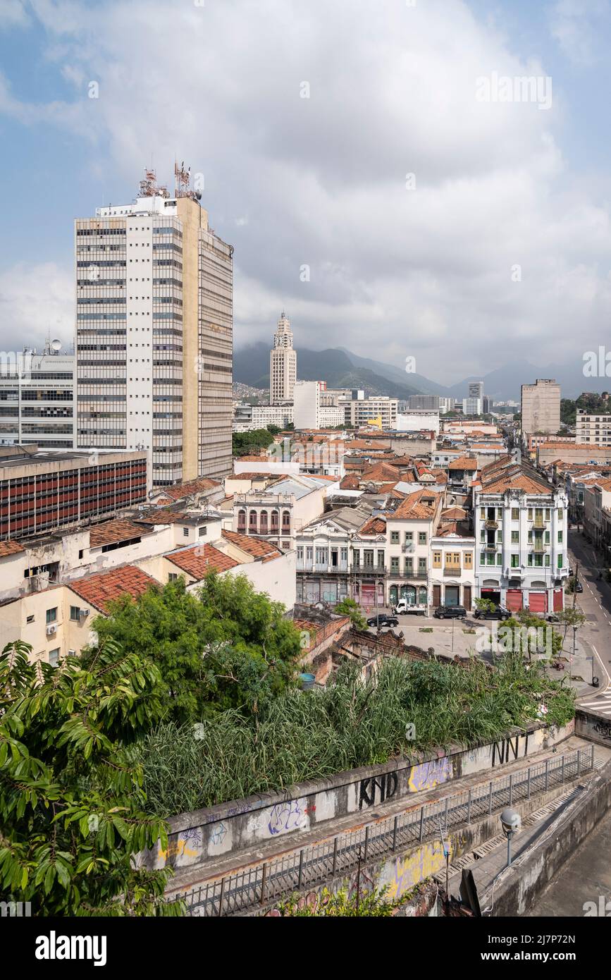 Beautiful view to historic downtown city buildings Stock Photo - Alamy