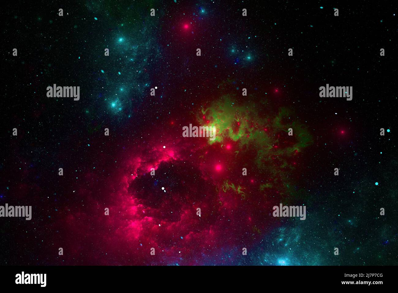 Space background with realistic nebula and shining stars. Colorful ...