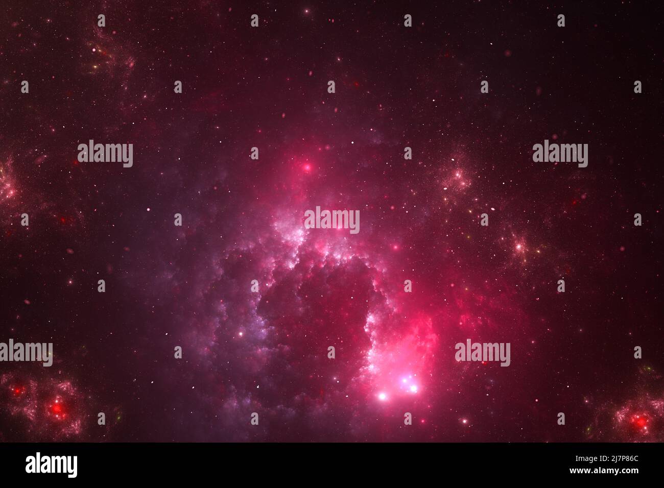 Space background with realistic nebula and shining stars. Colorful ...
