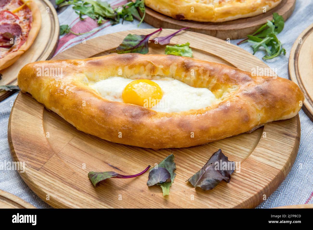 Georgian cheese bread boat hi-res stock photography and images - Alamy