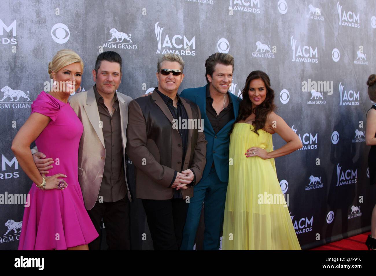 LAS VEGAS - APR 6: Rascal Flatts, Wives at the 2014 Academy of Country ...