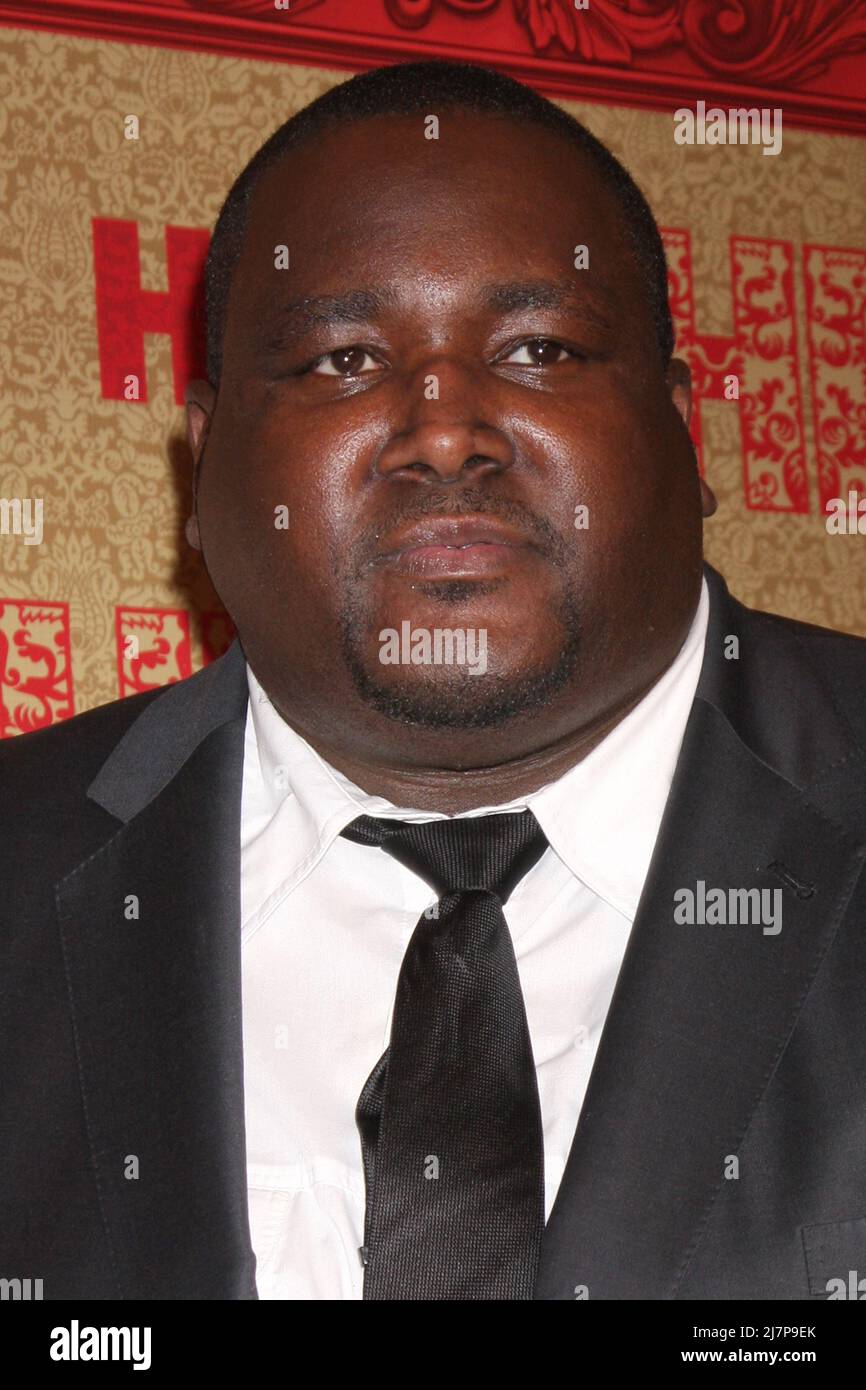 LOS ANGELES - JAN 12: Quinton Aaron at the HBO 2014 Golden Globe Party ...