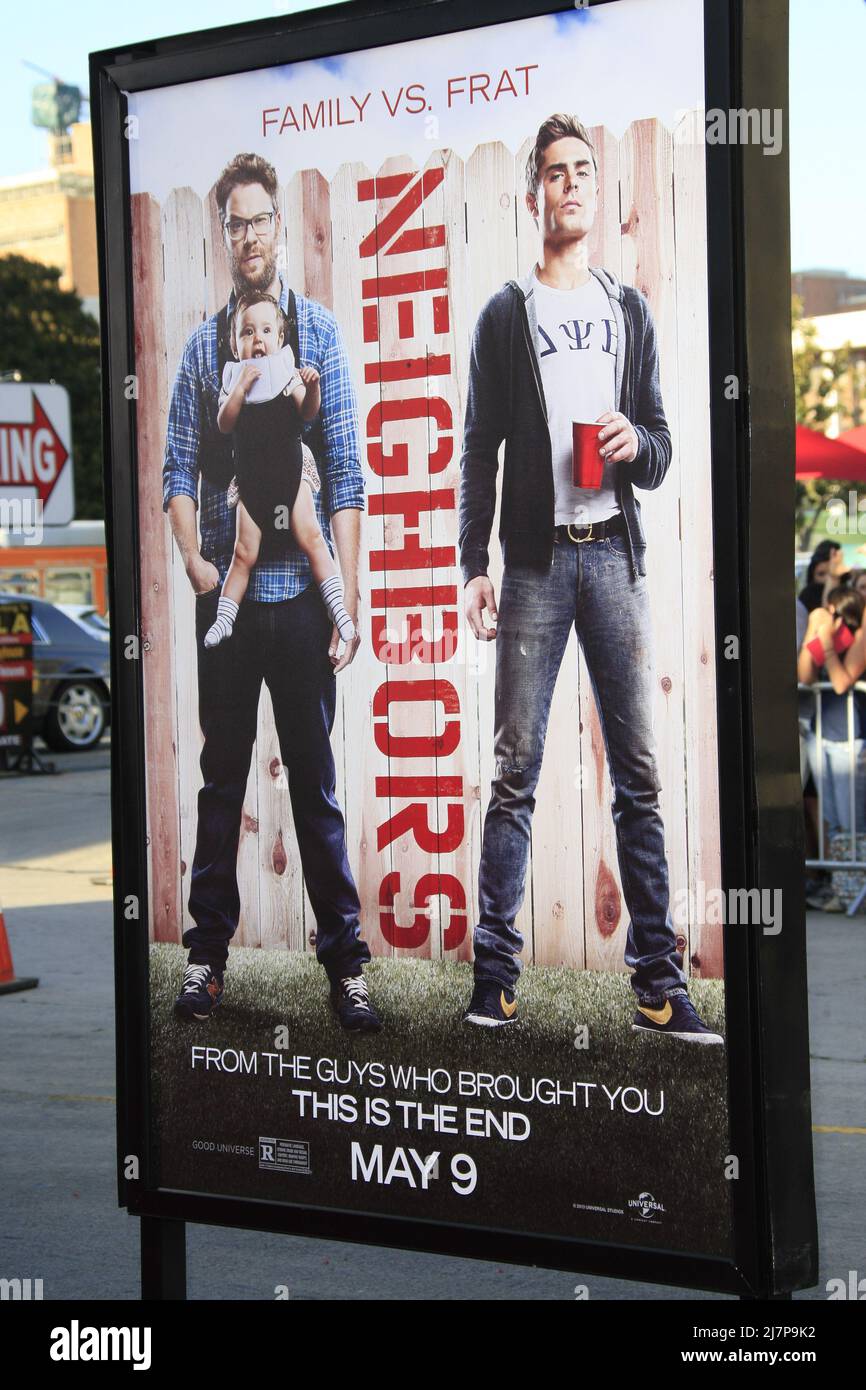 LOS ANGELES - APR 28: Poster at the "Neighbors" Premiere at Village ...