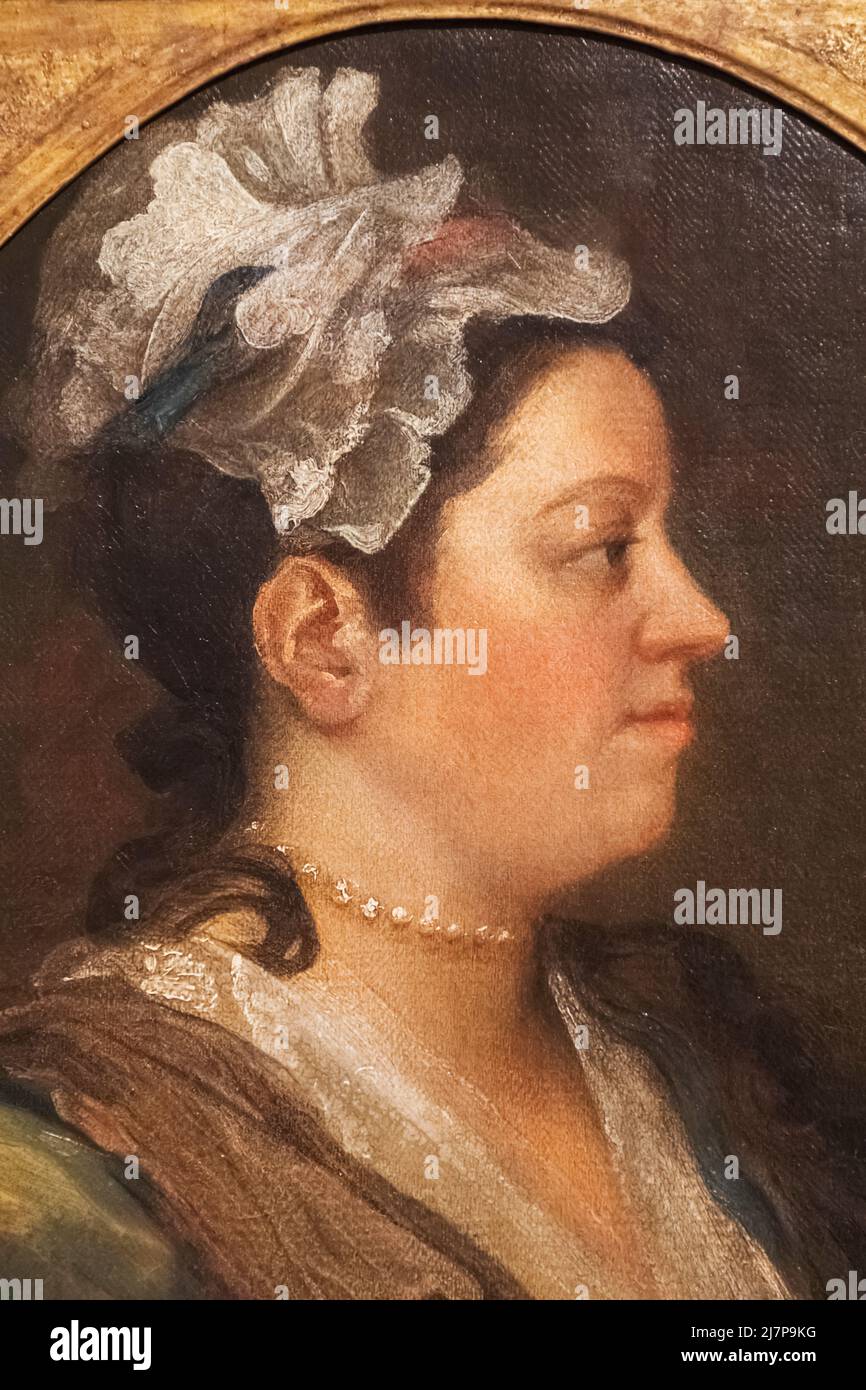 Portrait of Hogarth's Sister Mary Hogarth by William Hogarth dated 1740 ...