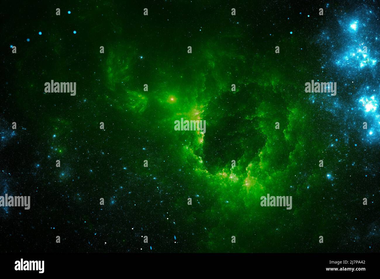 Space background with realistic nebula and shining stars. Colorful ...