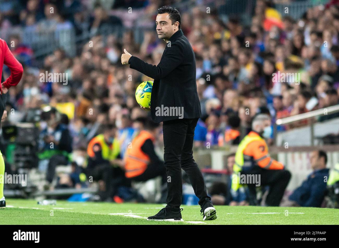 Barcelona, Spain. 10/05/2022, , Xavi Hernandez of FC Barcelona during the Liga match between FC ...