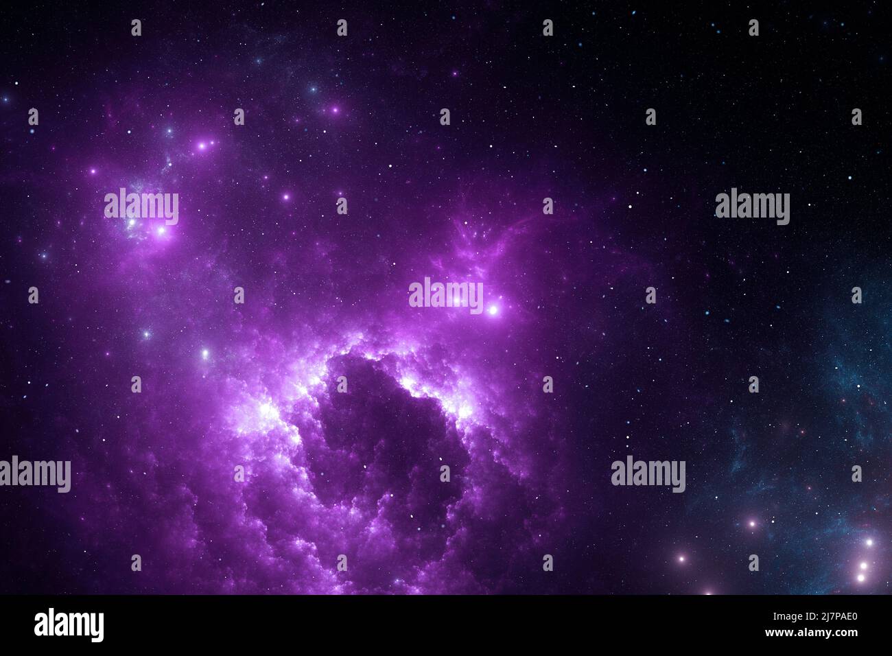 Space background with realistic nebula and shining stars. Colorful ...